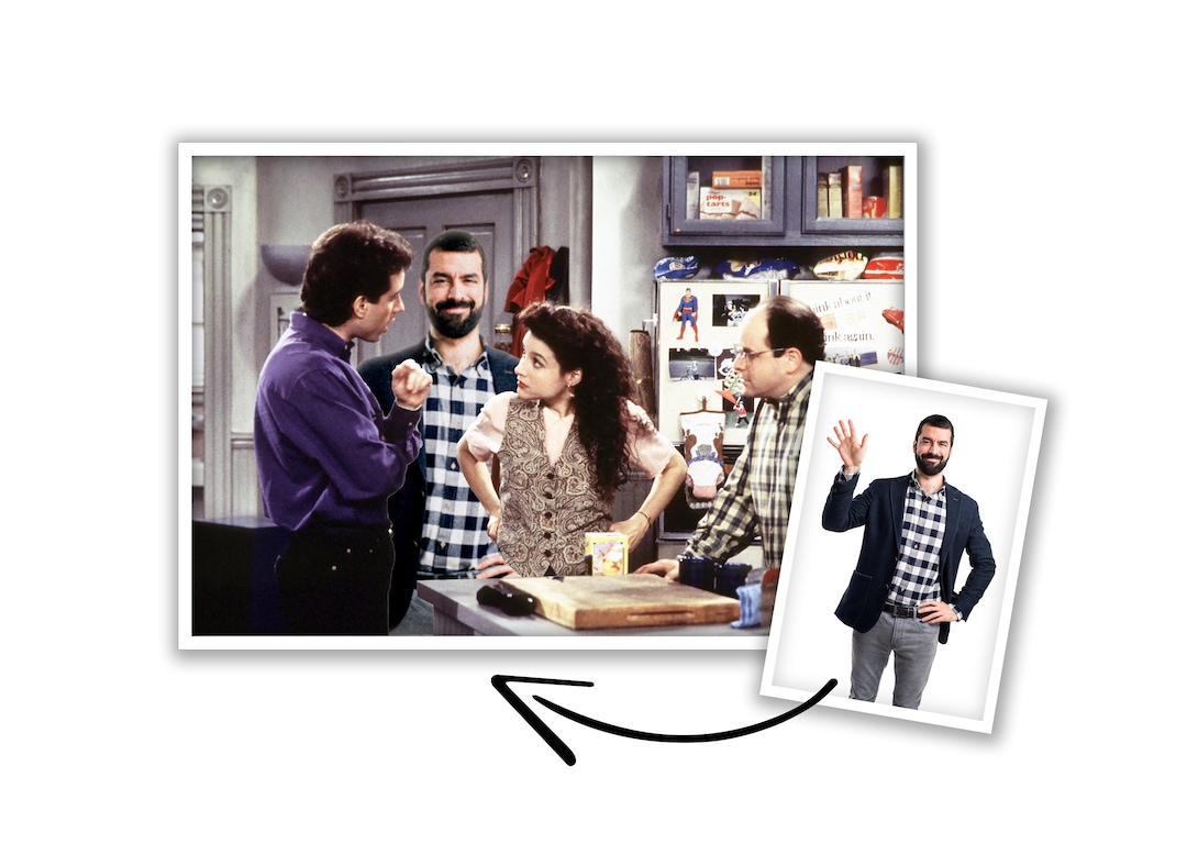 PERSONALIZED Seinfeld Photoshop Photobomb - Digital File - Seinfeld ...