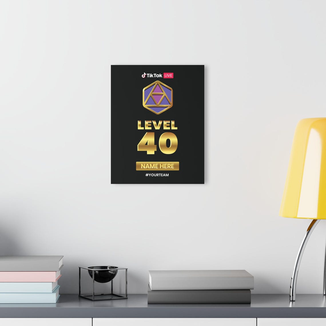 Custom Level 40 Award Plaque - Personalized 11"x14" Creator Milestone ...