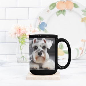 DREAMER MUGS Schnauzer DOG Mug Deluxe 15oz. Black - Etsy