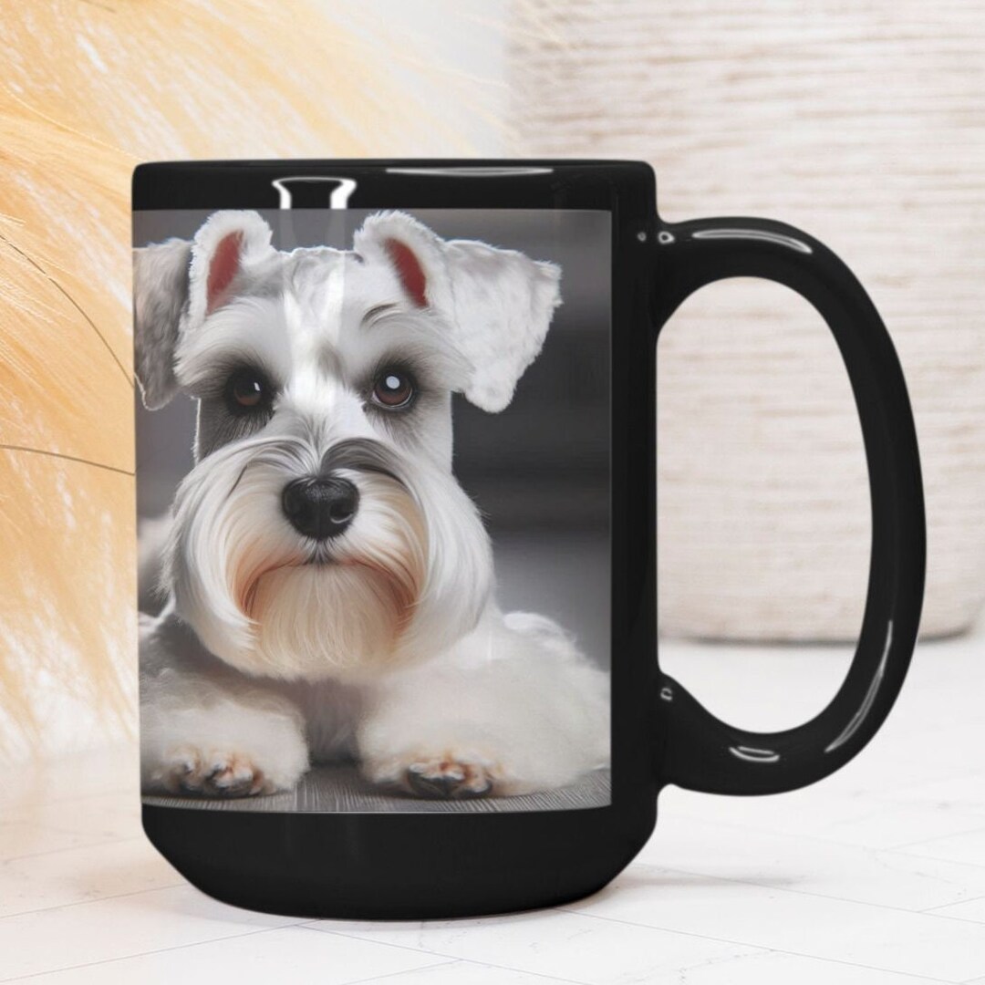 DREAMER MUGS Schnauzer DOG Mug Deluxe 15oz. Black - Etsy
