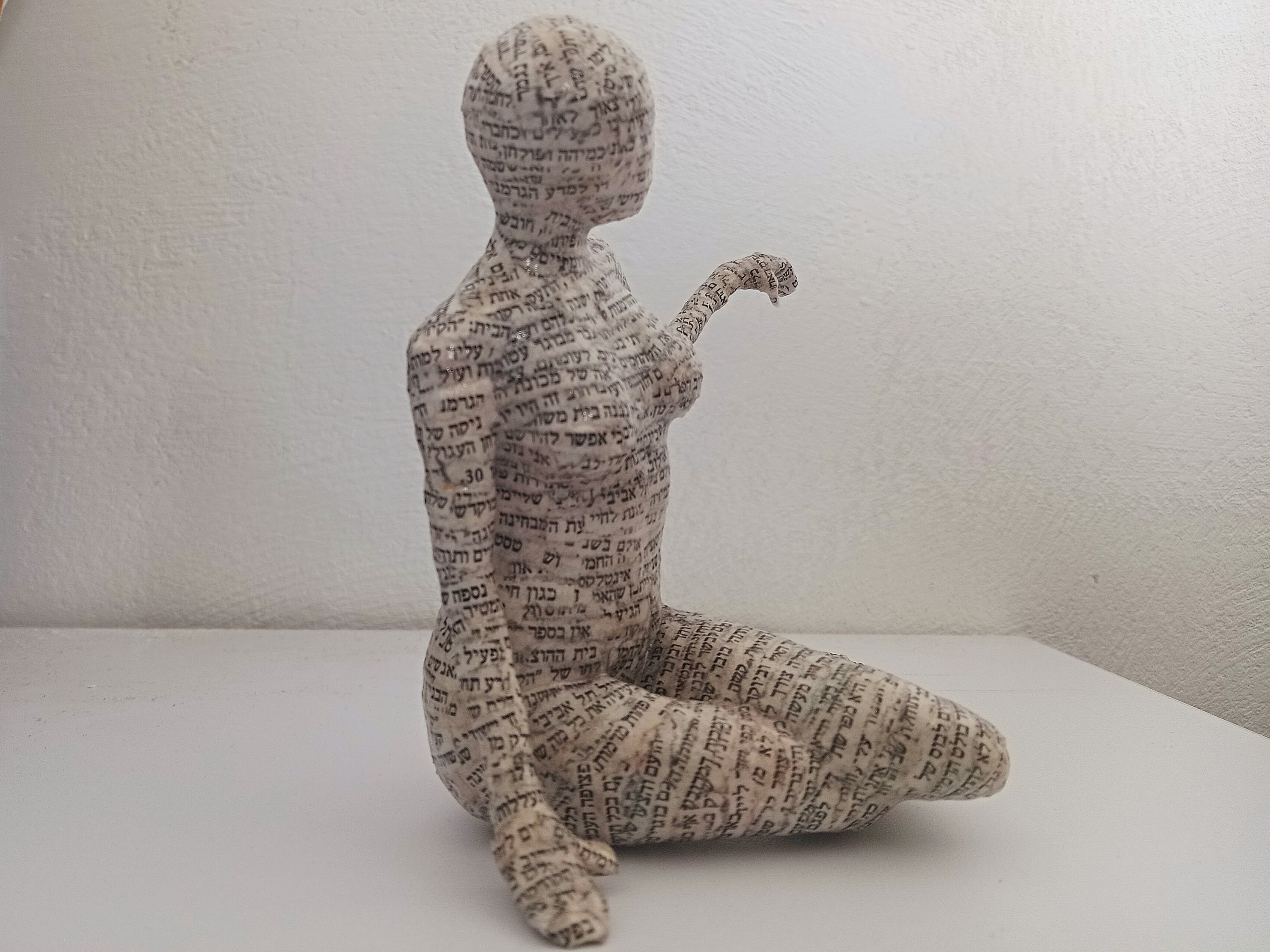 Paper Mache Sculpture, Woman Sculpture, Book Lover Gift, Papier Mache ...