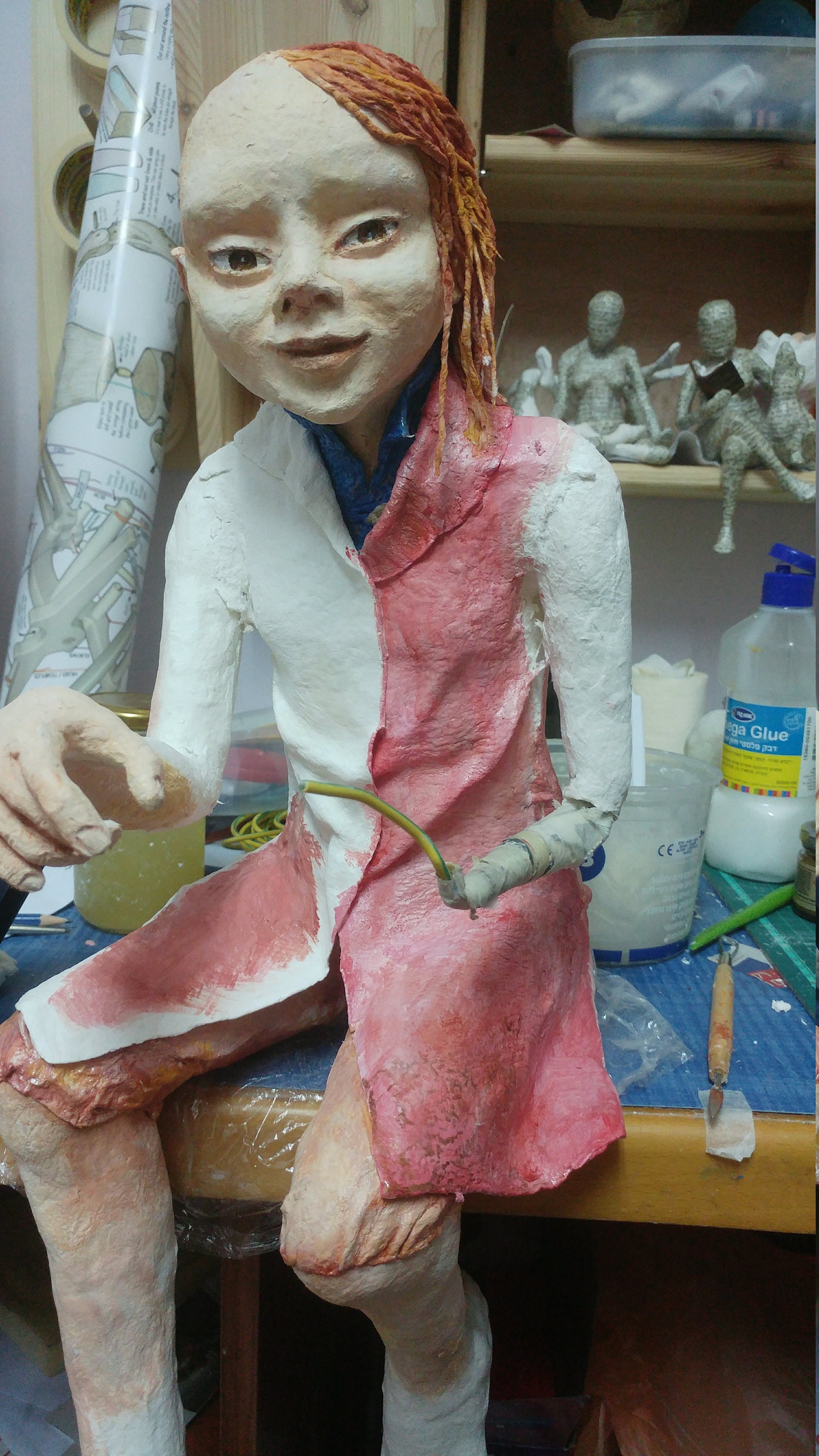 Custom Made Order, Photos Only for Refernce, Young Man Sculpture, Paper ...