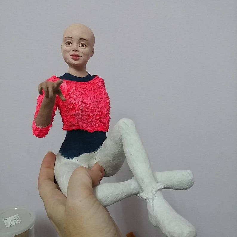 Paper Mache Girl Sculpture - Etsy Israel