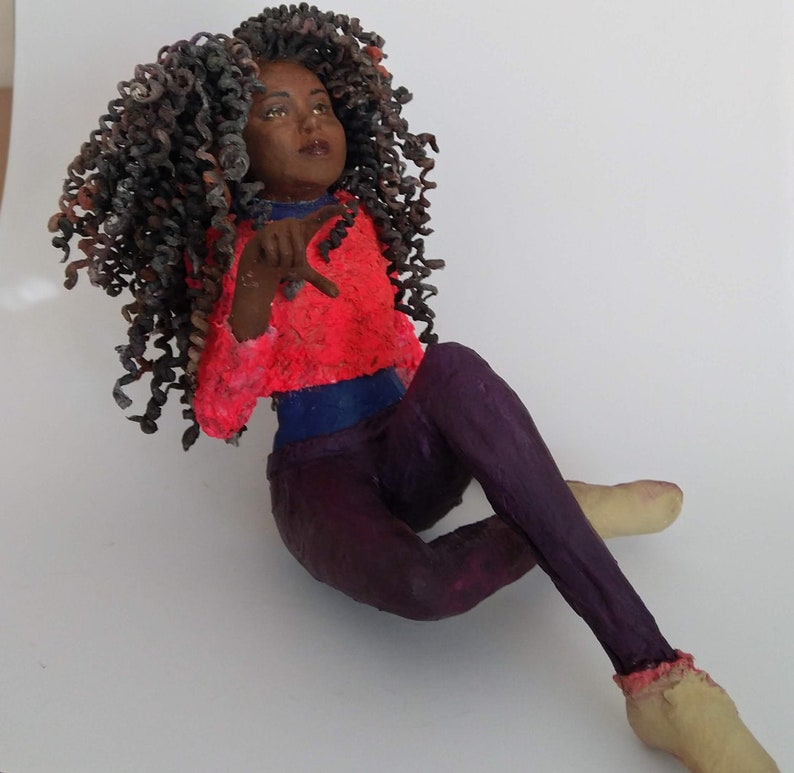 Paper Mache Girl Sculpture - Etsy Israel