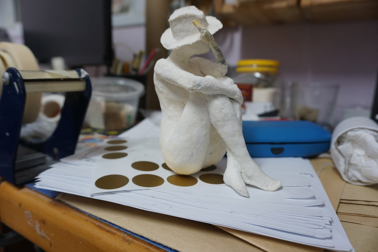 Paper Mache Sculpture of a Woman, Made to Order Pics for Illustration ...