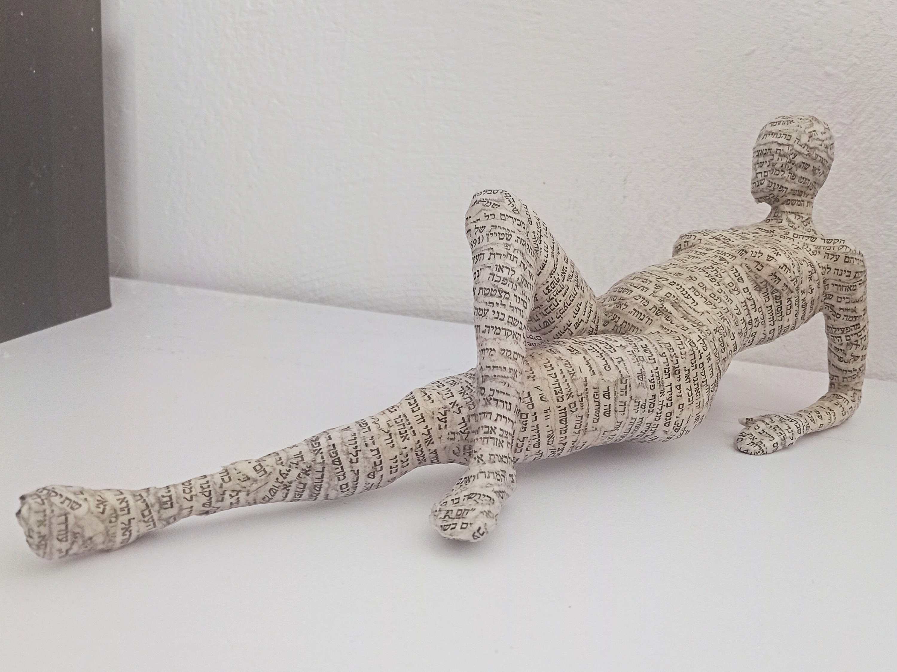 Paper Mache Sculpture, Woman Sculpture, Book Lover Gift, Papier Mache ...