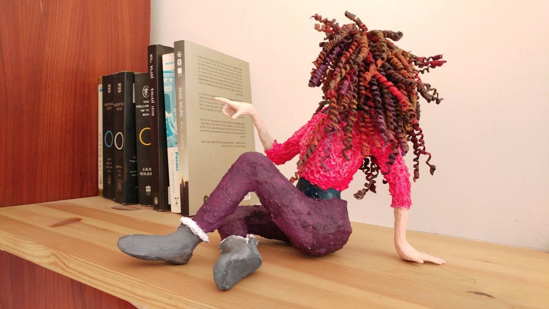 Paper Mache Girl Sculpture - Etsy