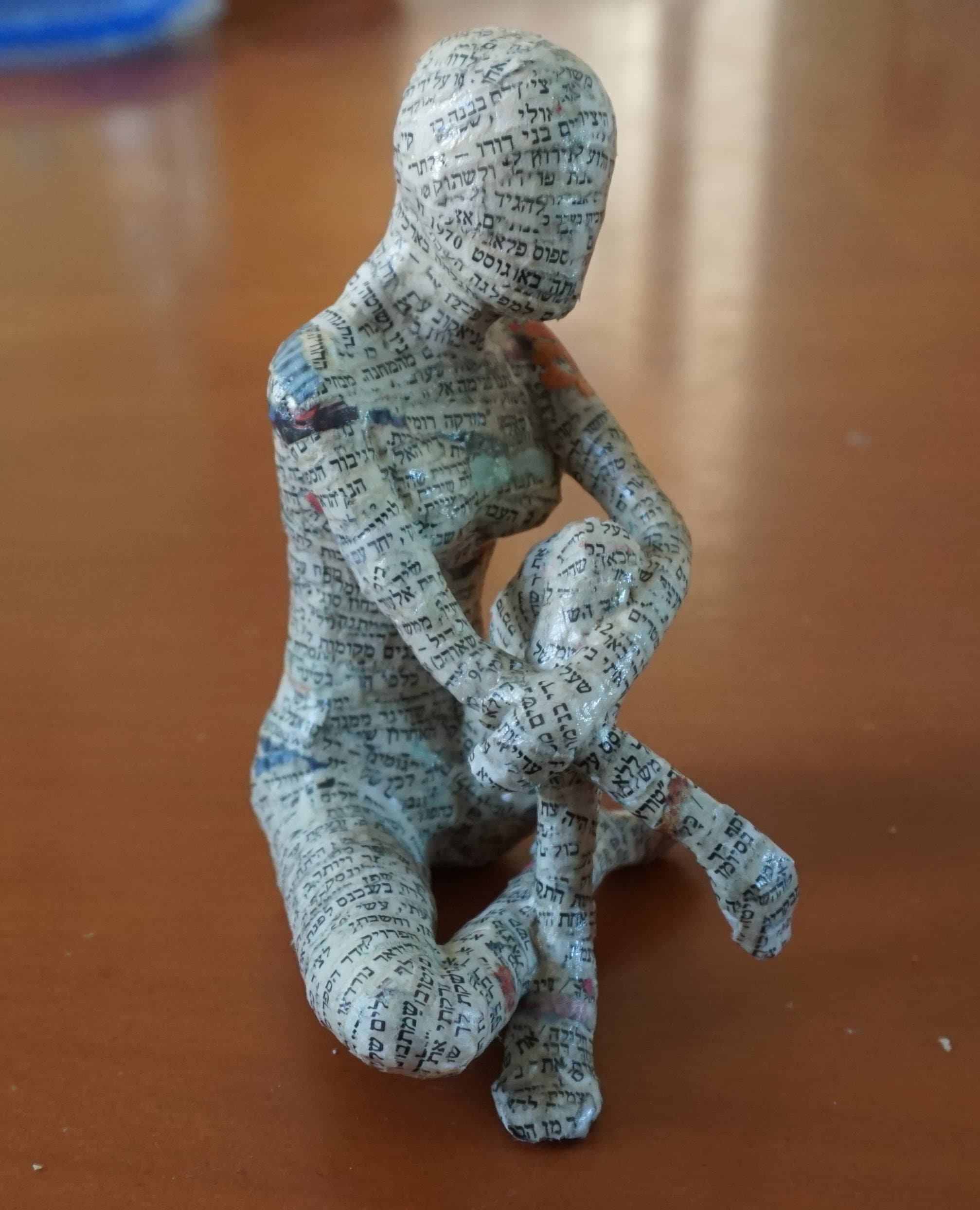 A Paper Mache Sculpture of a Young Woman. A N End of Year Present to a ...