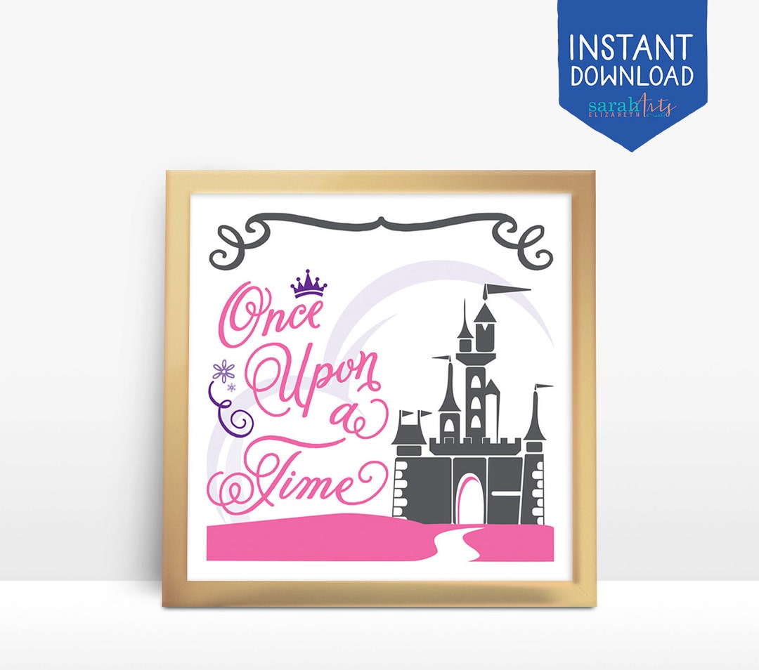 Once Upon a Time Princess Castle // 5x5 Art Print // Print Yourself ...