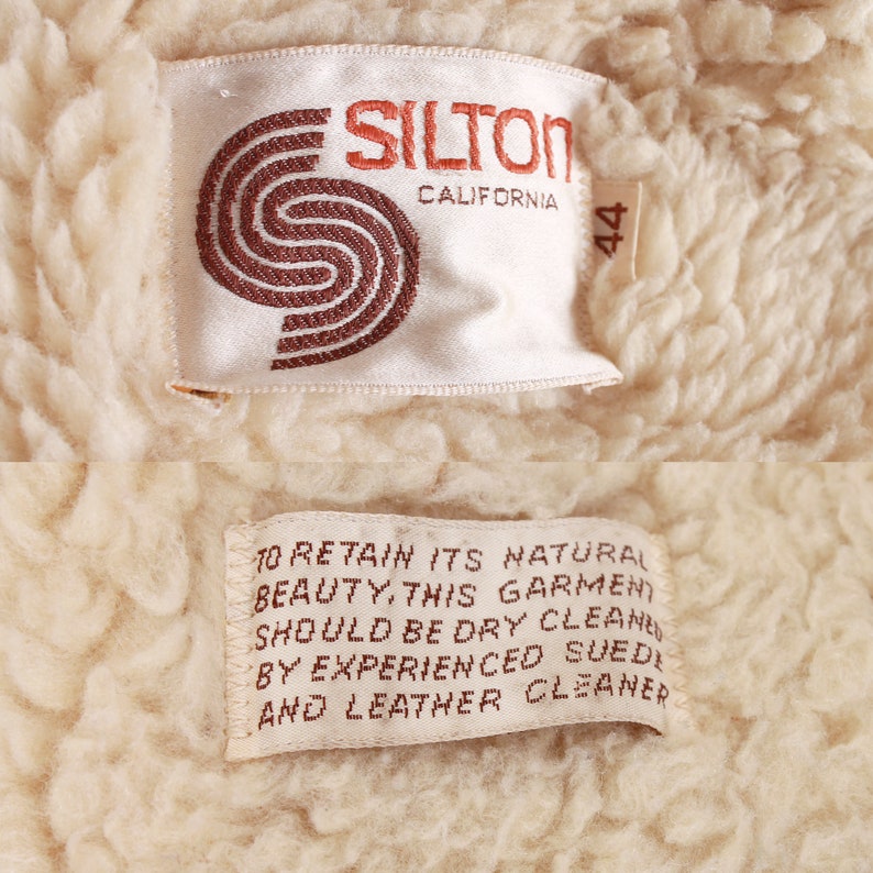 70s Silton California Suede and Faux Shearling Sherpa Lined - Etsy