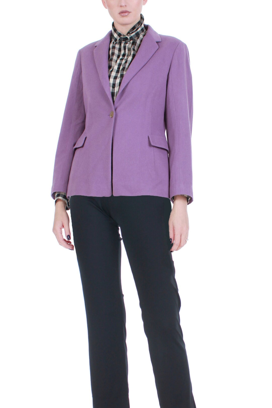 Vintage Jil Sander Lavender Fleece Wool Tailored Blazer Jacket Made in ...