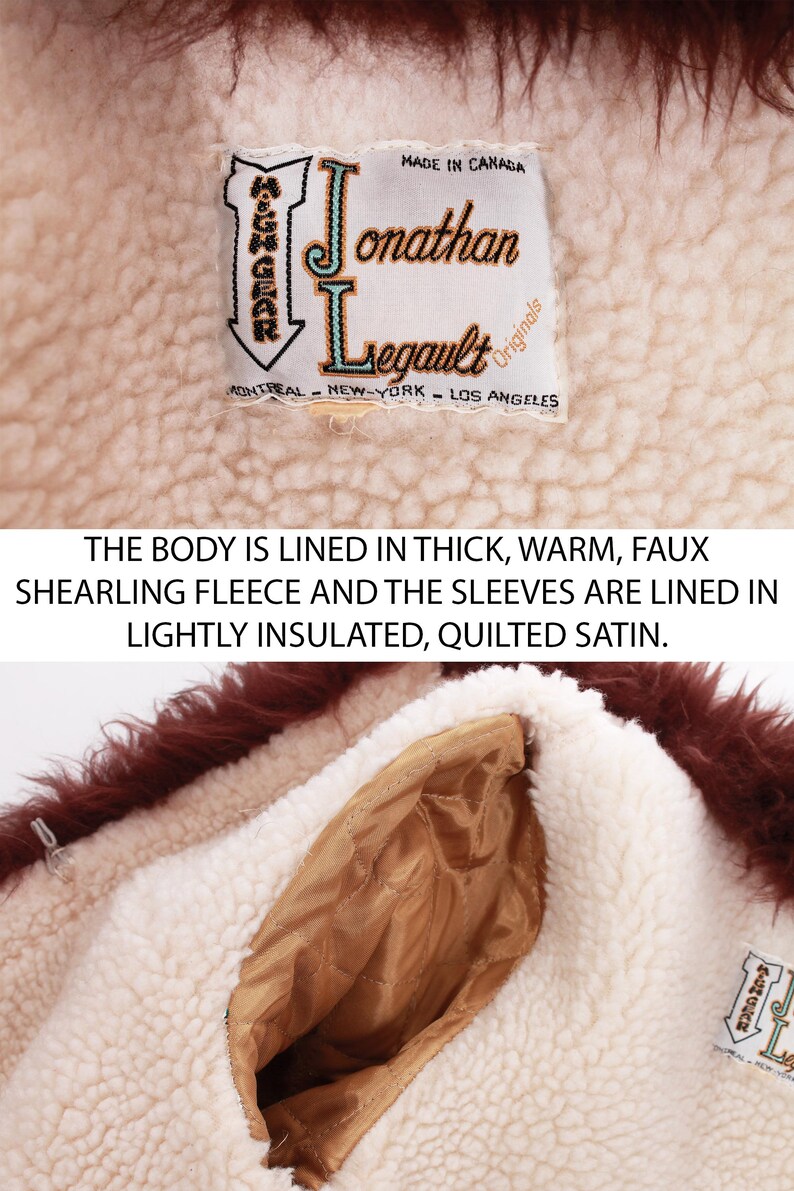 Vintage 70s Jonathan Legault Shearling Fur and Suede Brown - Etsy