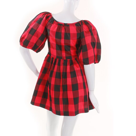 1980s Billy Jack for Her Red and Black Checkered Taff… - Gem