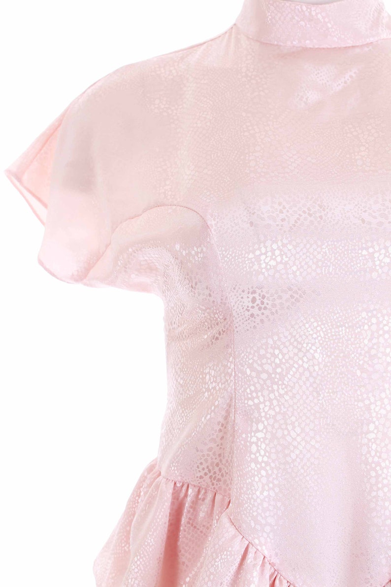 80s Vintage Perceptions Pastel Pink Snakeskin Shimmer Pattern - Etsy