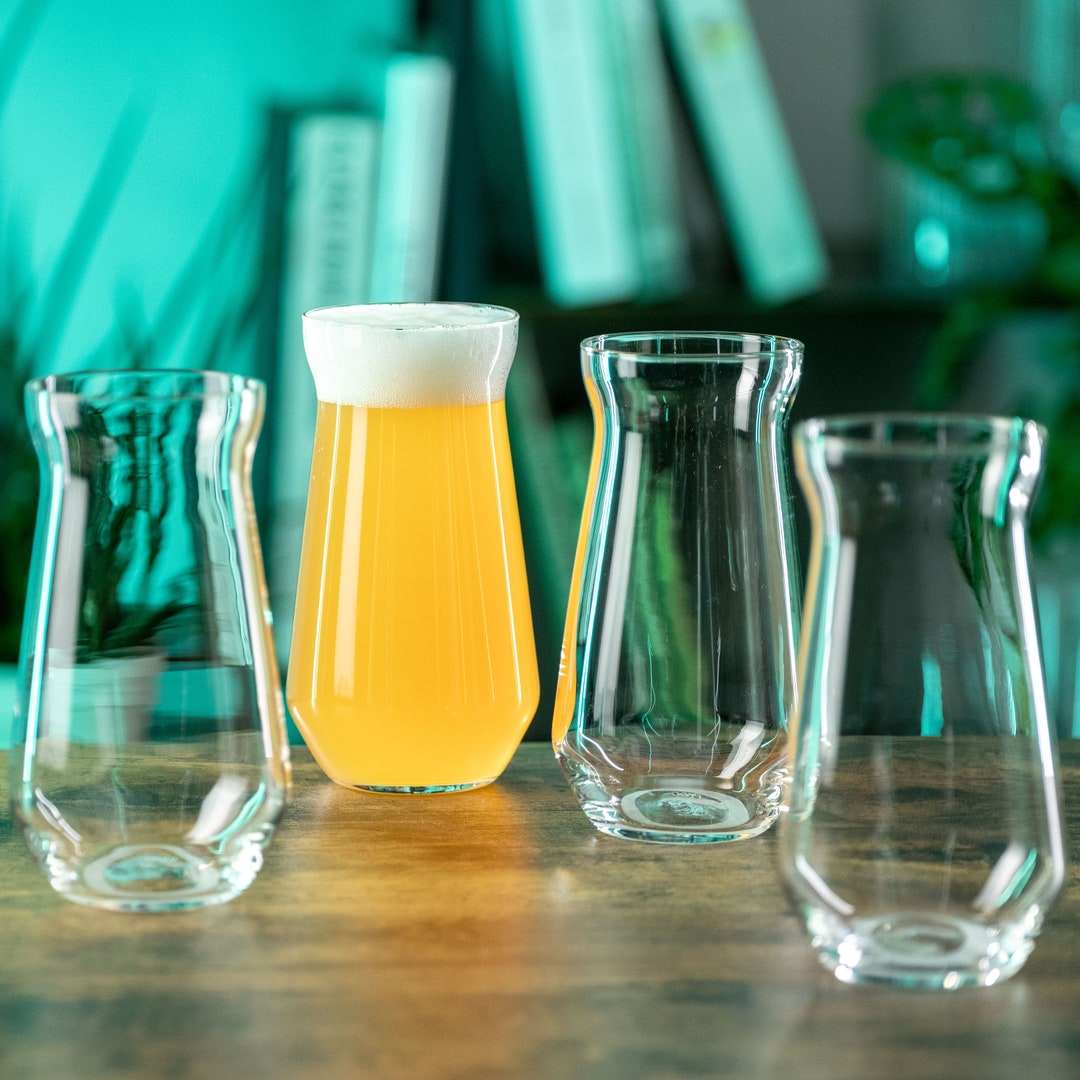 HAZY Ipa Glass - Set of 4, Handmade Glassware - Etsy