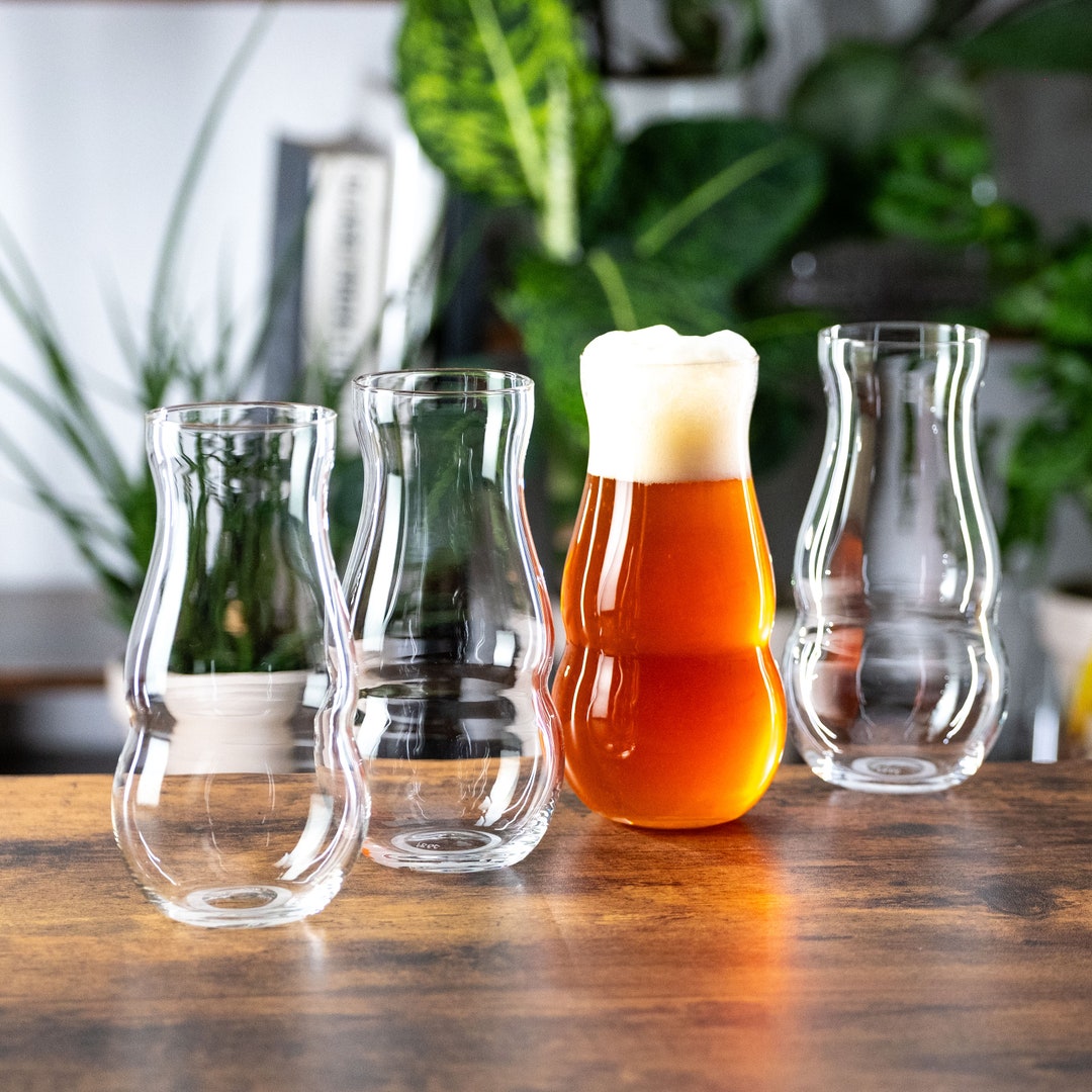 Set of Four, THE Beer Glass, Handmade Glassware - Etsy