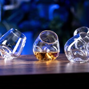 Limestone Glass, Set of 4, Handmade Rocks Glassware - Etsy