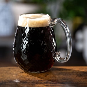 Foamy Boi Beer Mug, Handmade Glassware - Etsy