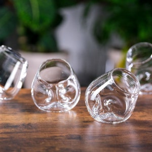 Limestone Glass, Set of 4, Handmade Rocks Glassware - Etsy