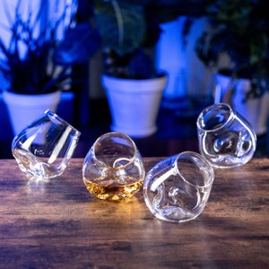 Limestone Glass, Set of 4, Handmade Rocks Glassware - Etsy