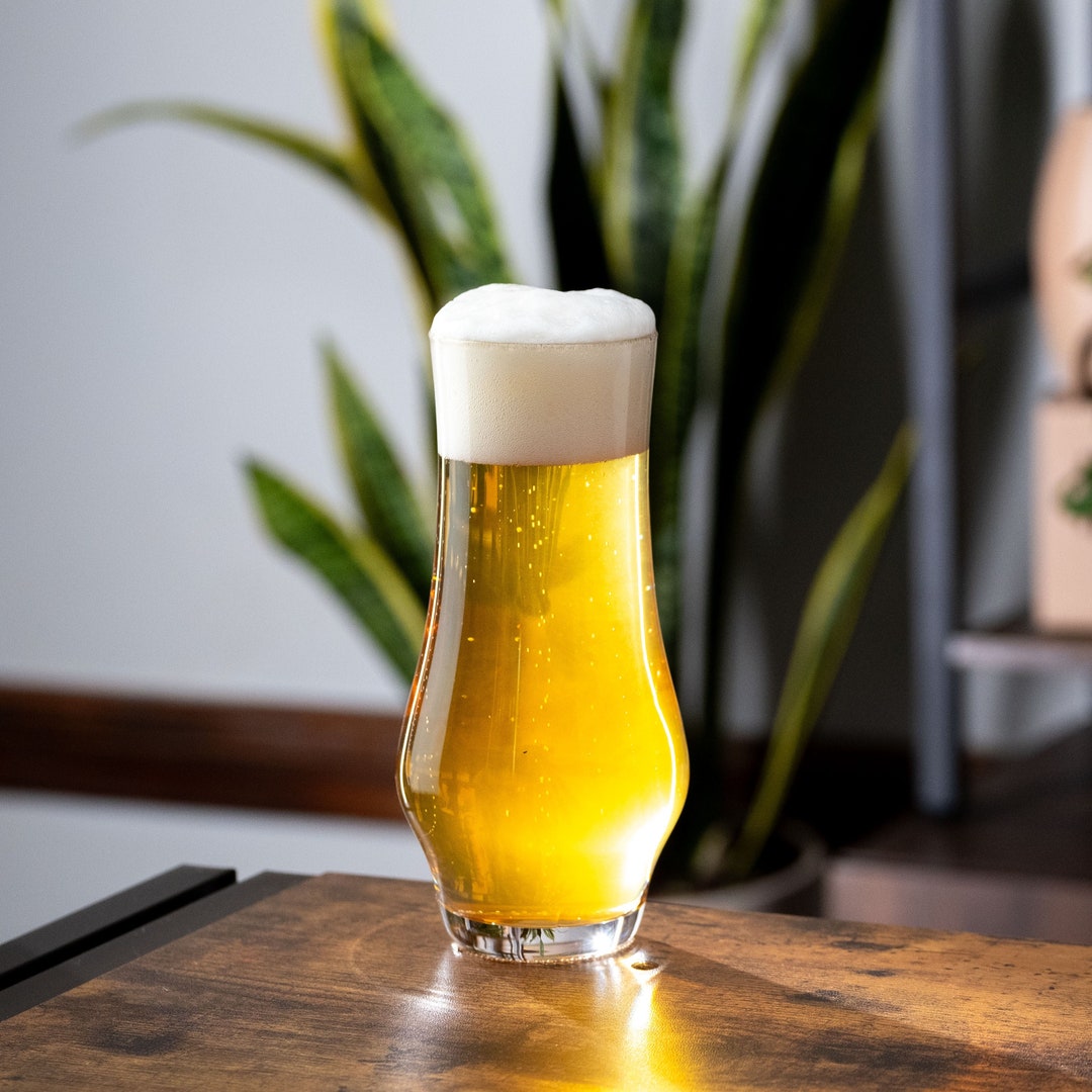 Pilsner Beer Glass, Handmade Glass - Etsy