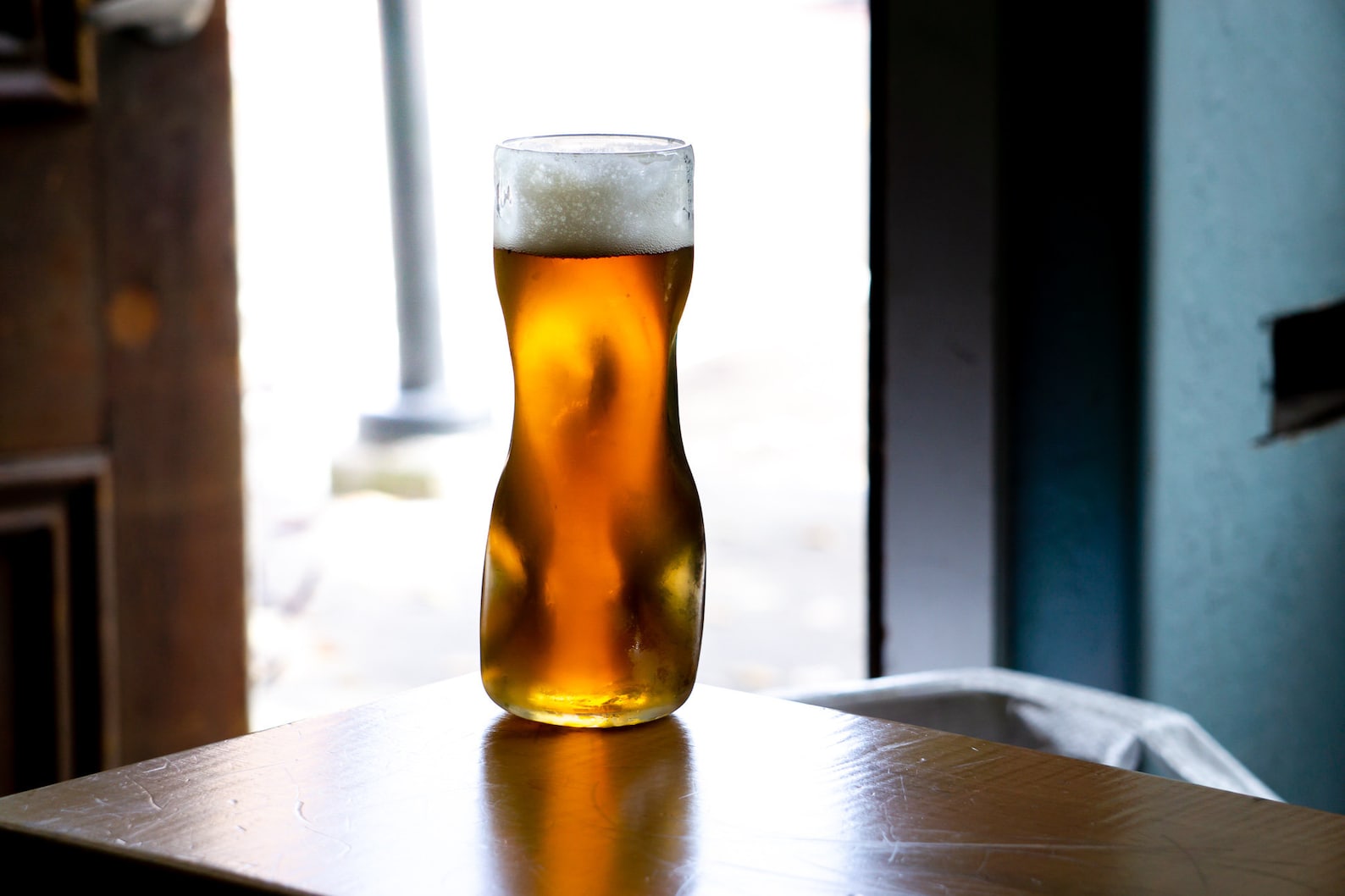 Subtle Beer Glass Handmade Glassware - Etsy