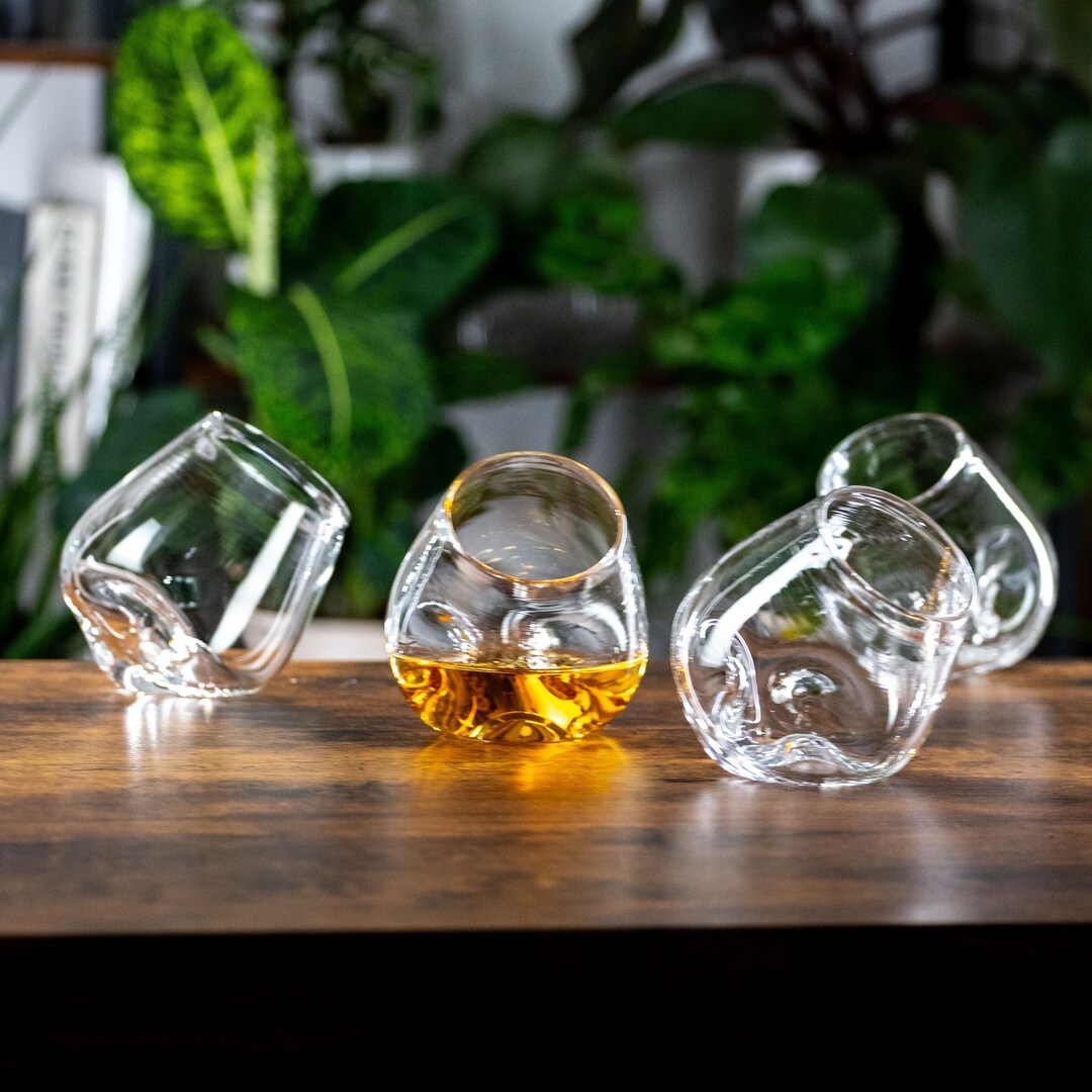 Limestone Glass Set of 4 Handmade Rocks Glassware - Etsy