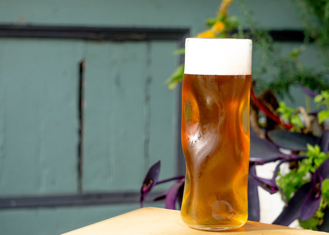 Subtle Beer Glass Handmade Glassware - Etsy