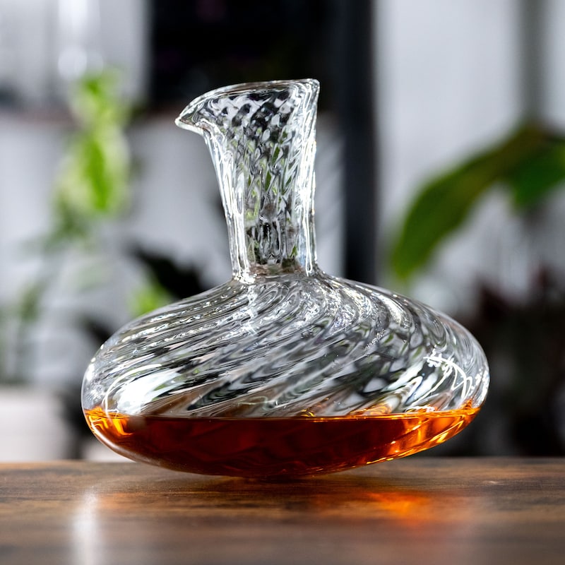 Hand Blown Decanter - Etsy