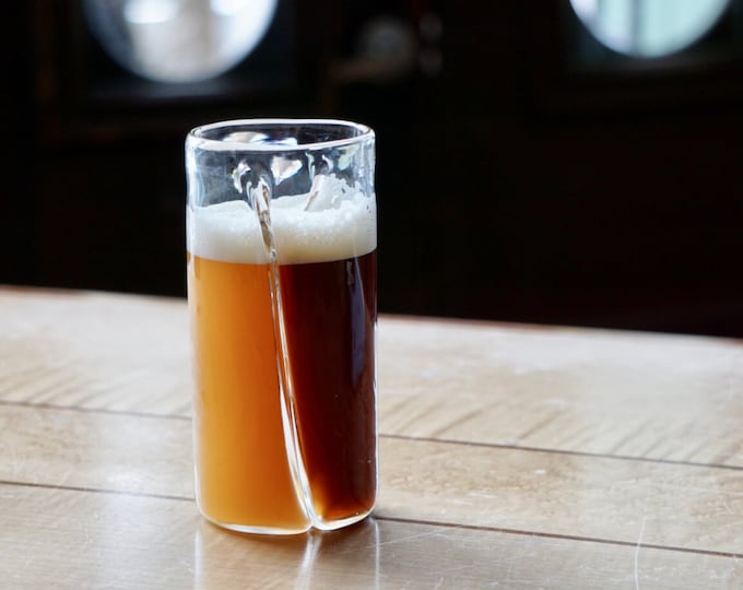 Dual Beer Glass, Craft Beer, Glassware - Etsy