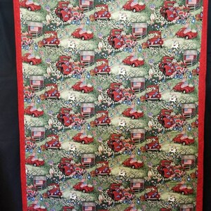 Red Truck Collage Quilt With the Red Truck Patriotic Picnic on the ...