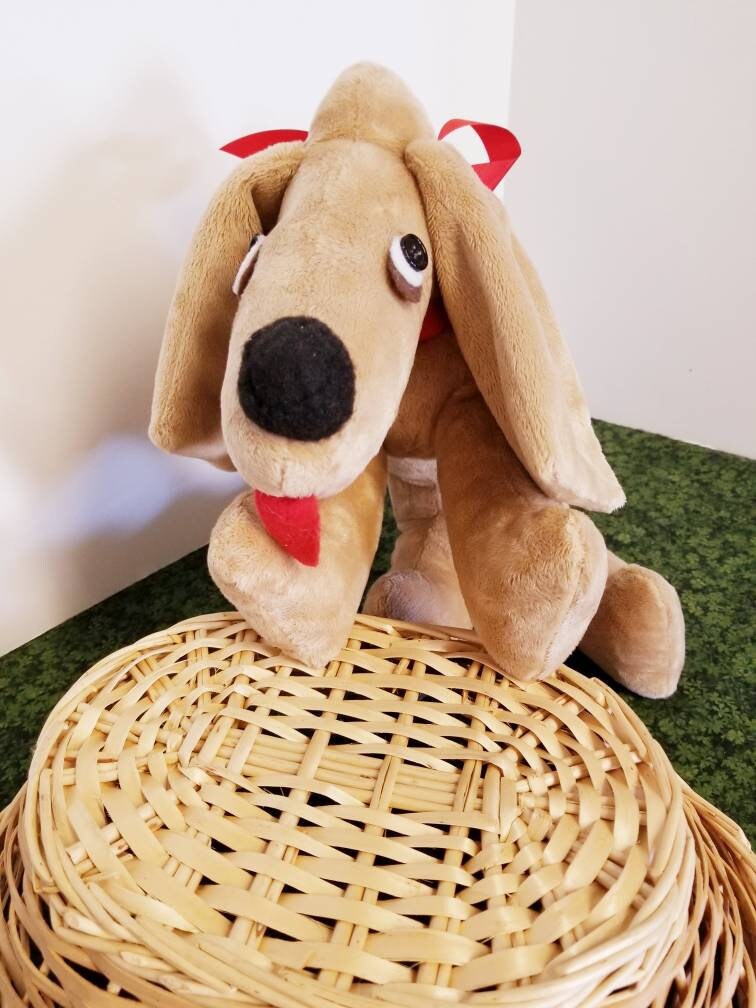 Morgan Plush in a Golden Tan Minky Fabric. 14 Inches Long From Tail to ...