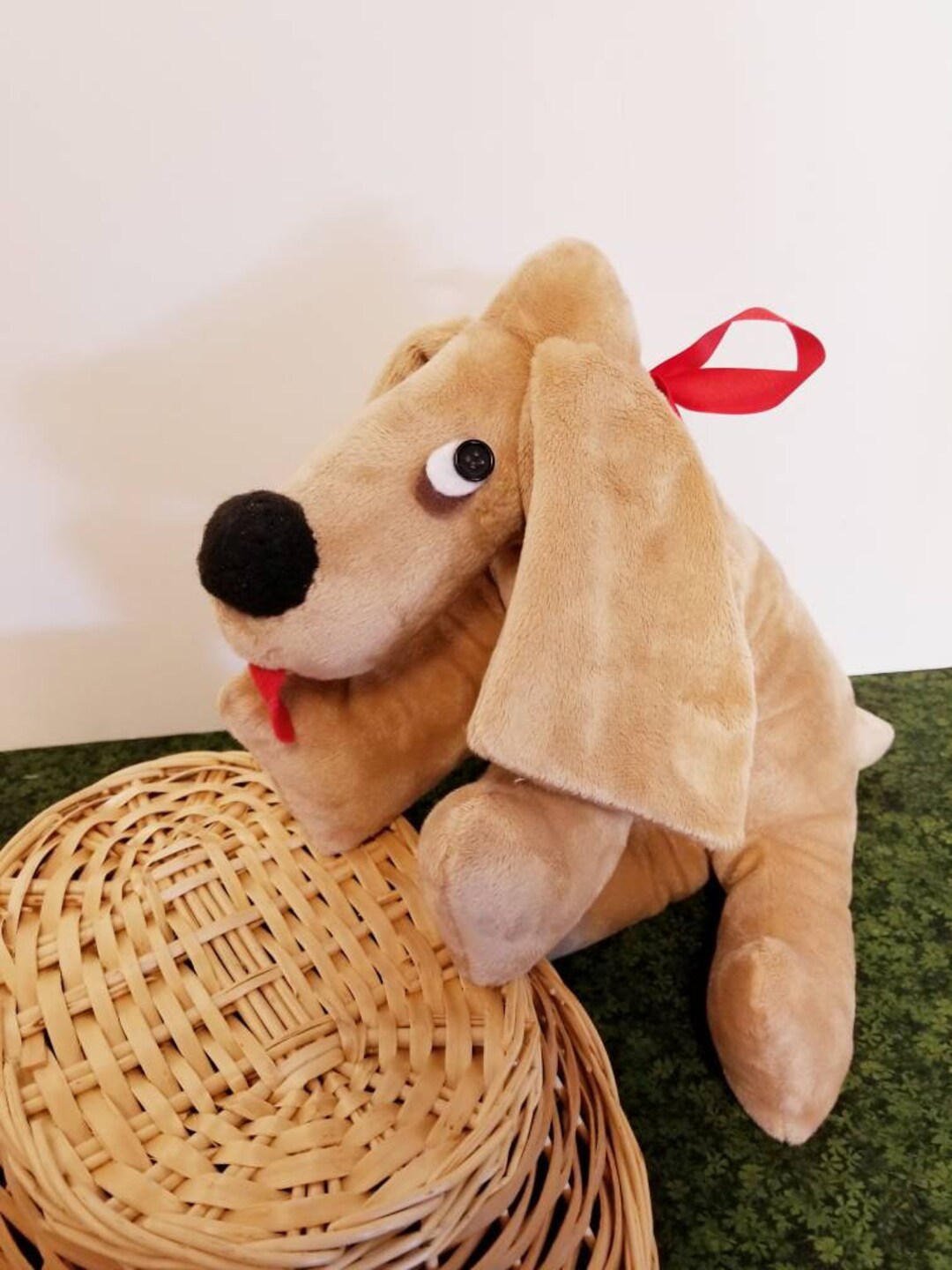 Morgan Plush in a Golden Tan Minky Fabric. 14 Inches Long From Tail to ...