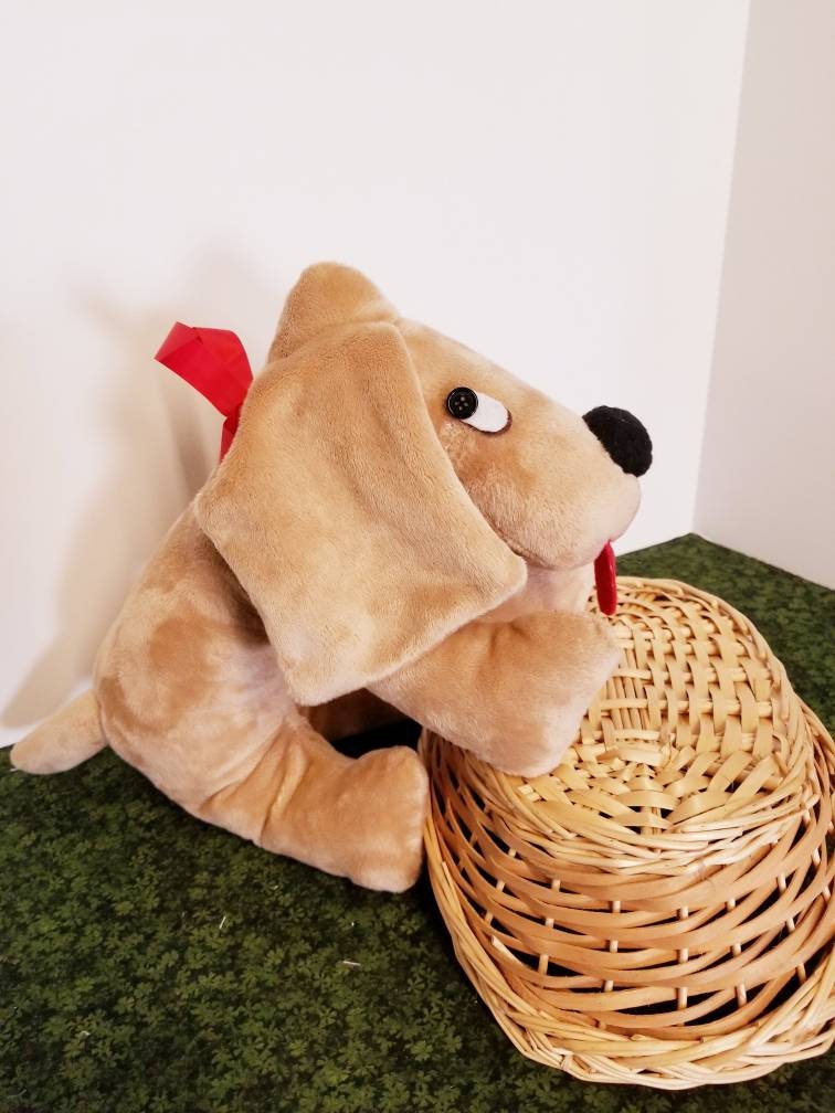 Morgan Plush in a Golden Tan Minky Fabric. 14 Inches Long From Tail to ...