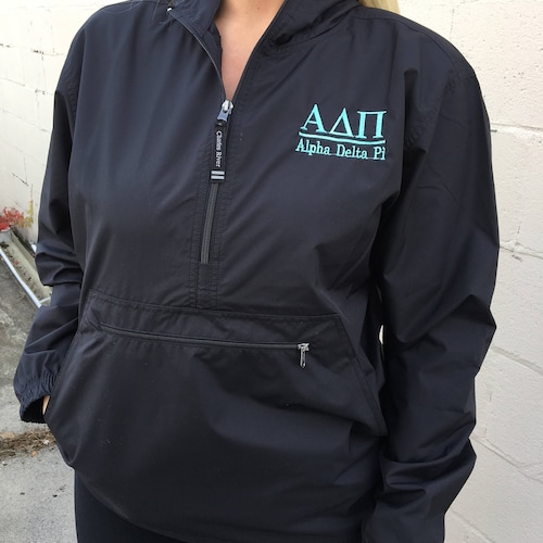Sorority Rain Jacket Greek Windbreaker - Etsy