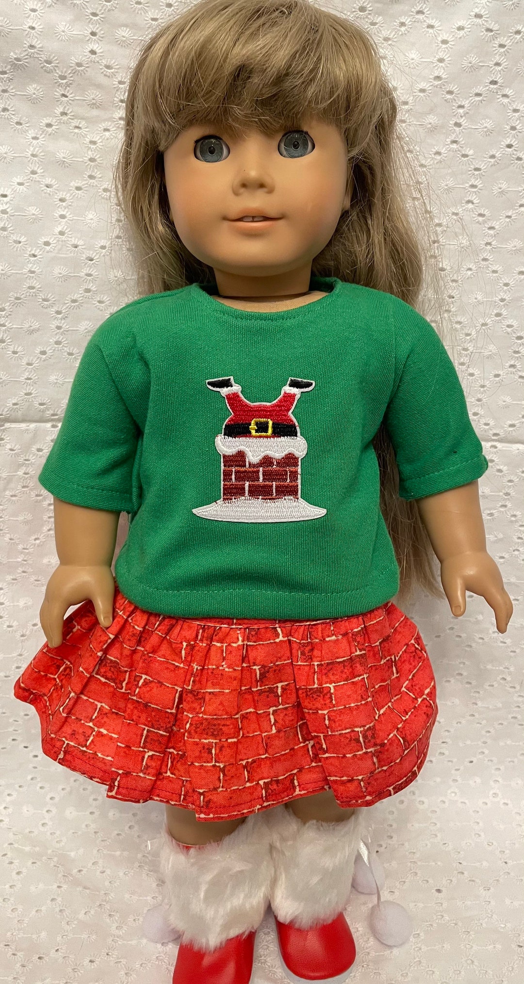 Santa in the Chimney Christmas Outfit Doll Clothes for 18 Inch Doll ...