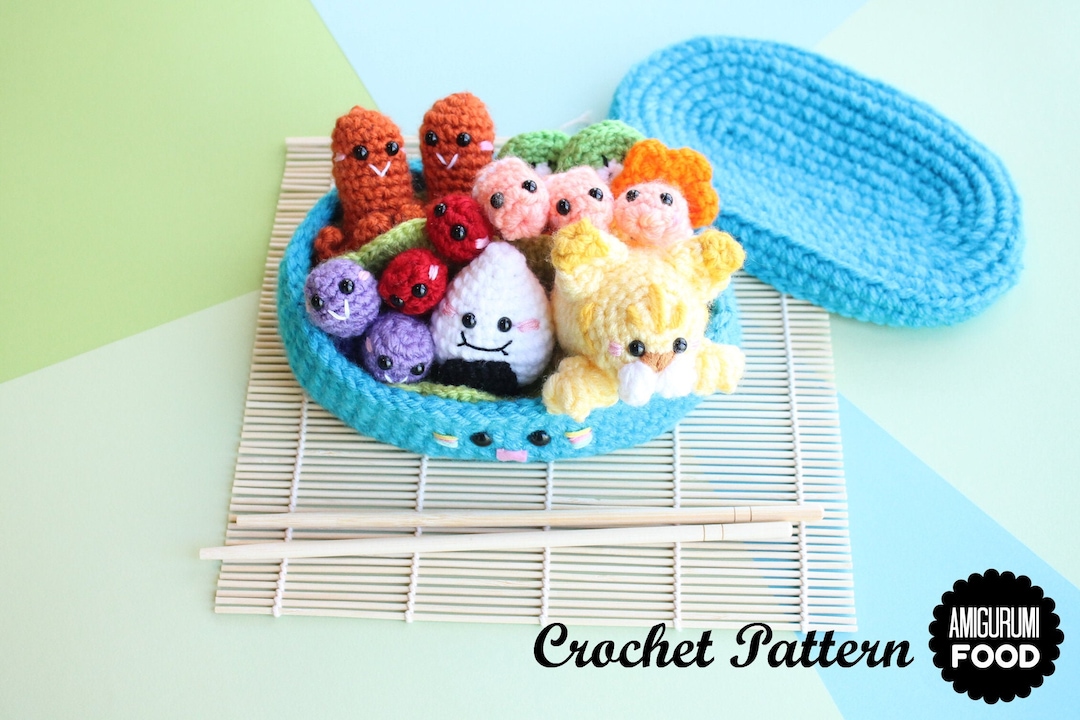 Crochet PATTERN Bento Box Crochet Pattern Amigurumi Food (english and ...