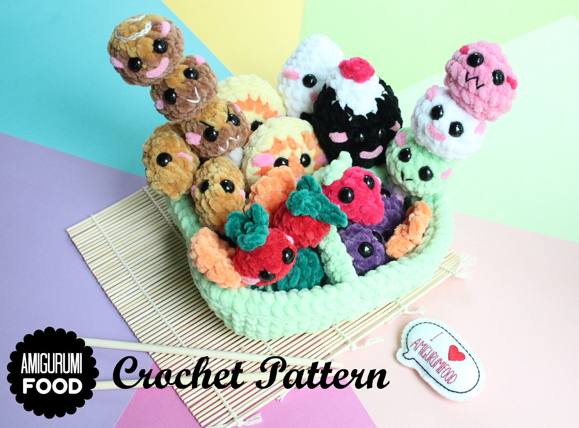 Crochet Pattern Square Bento Box Chenille Yarn/ Fluffy Bulky | Etsy