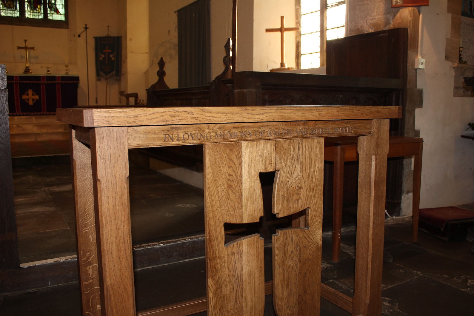 Altar - Communion Table in Solid Oak - Etsy