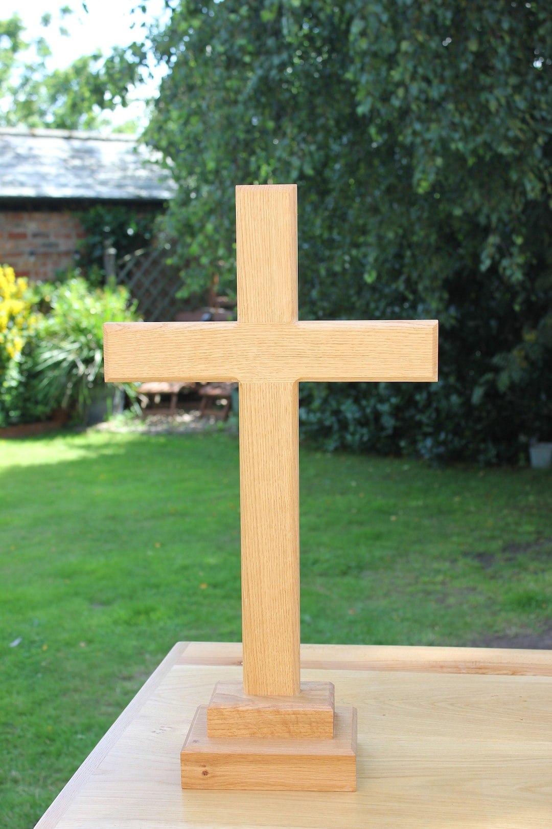 Cross in Oak - Etsy UK