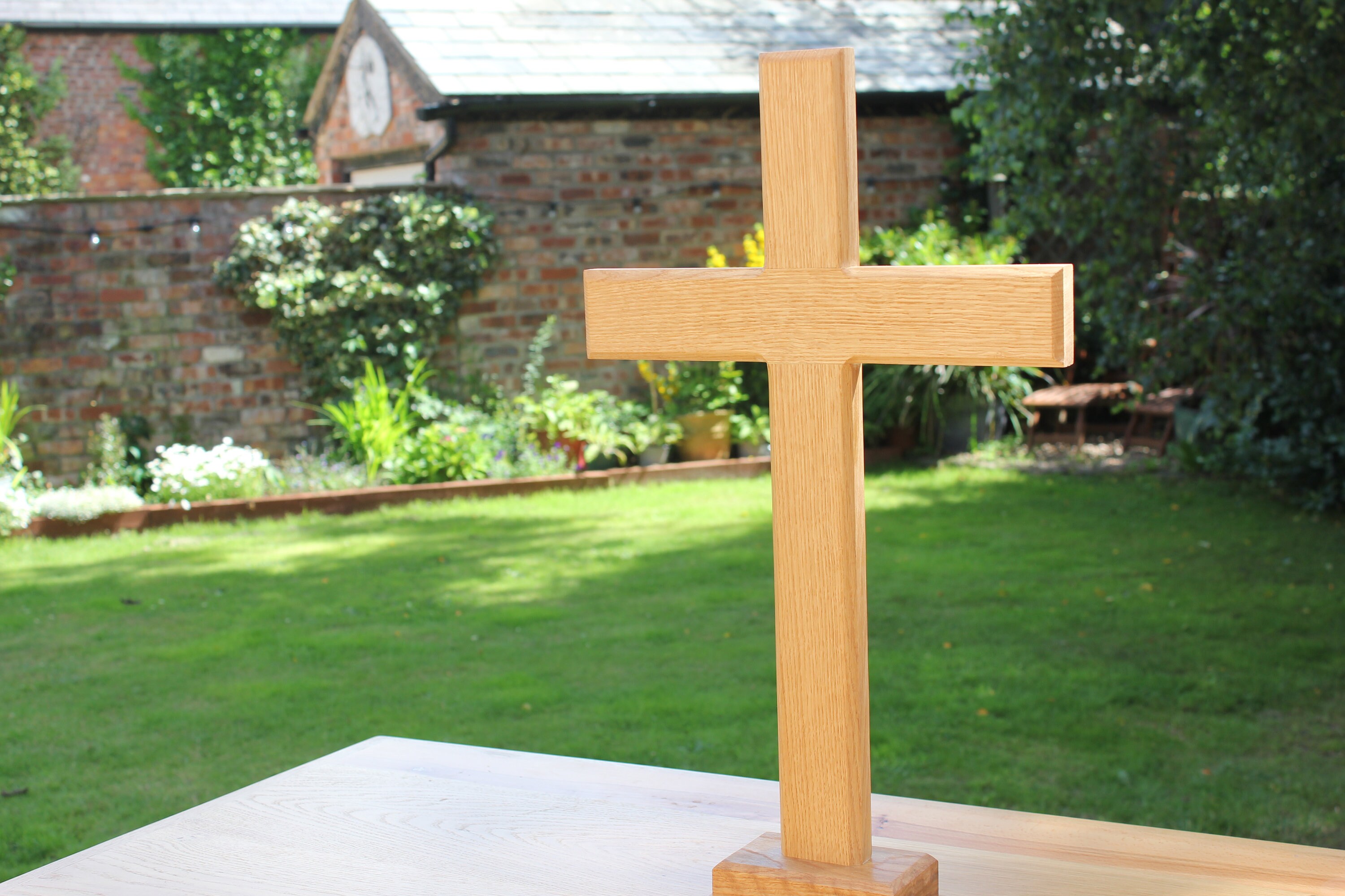 Cross in Oak (free Standing) - Etsy