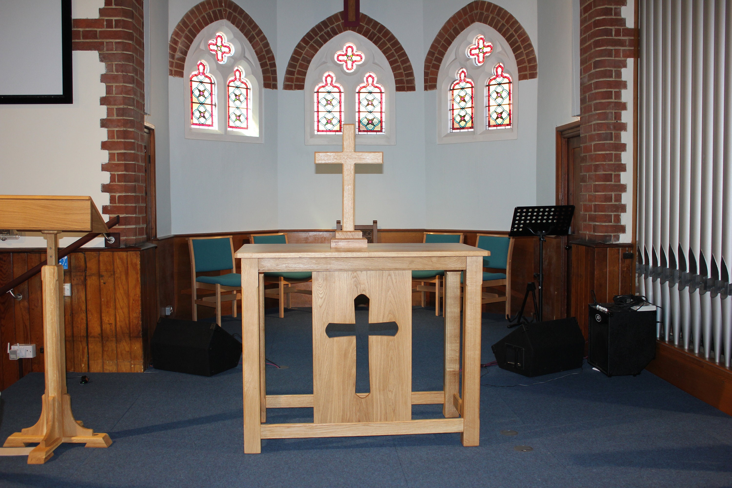 Altar - Communion Table in Solid Oak - Etsy