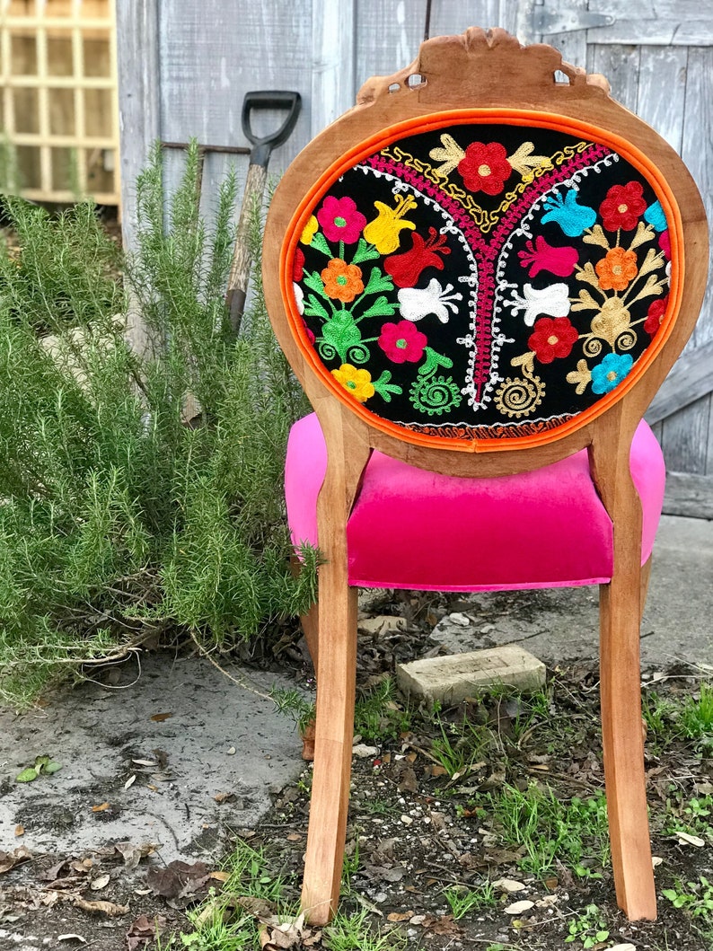 Eclectic Boho Dining Chairs | Etsy