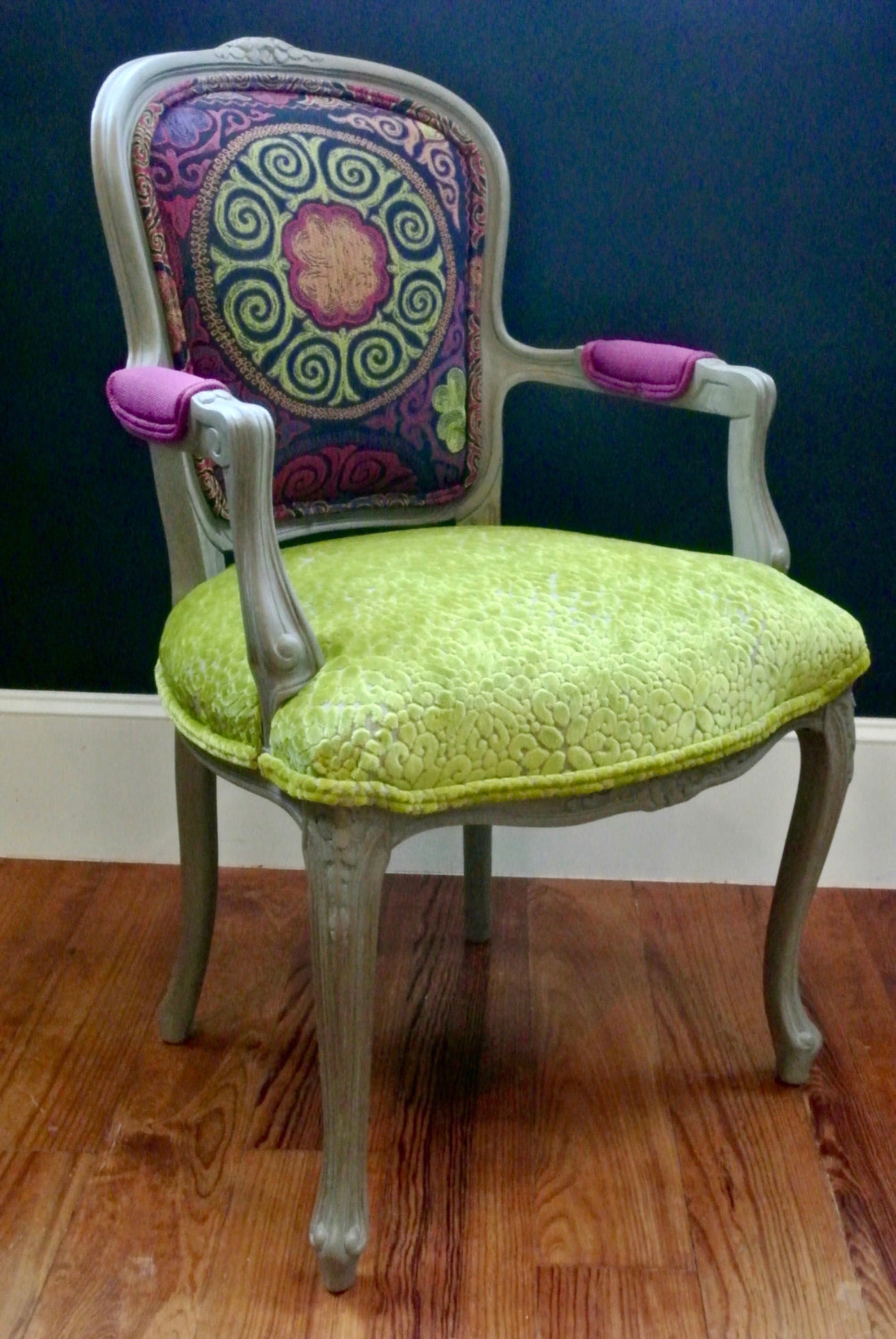 Boho Chic French Arm Chairs - Etsy