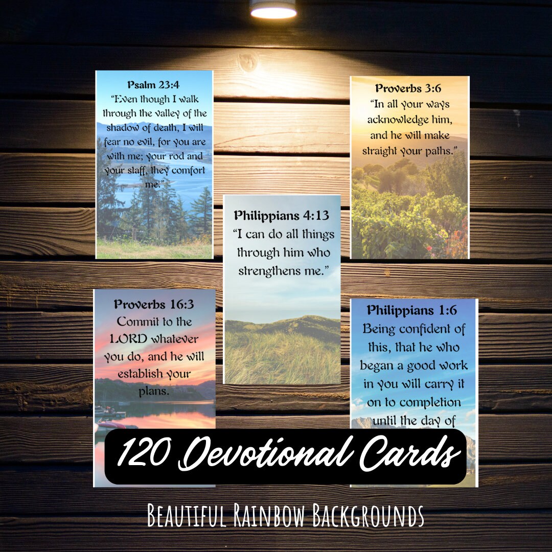 Daily Devotional Printable Cards, Faith Based Gift, Printable ...