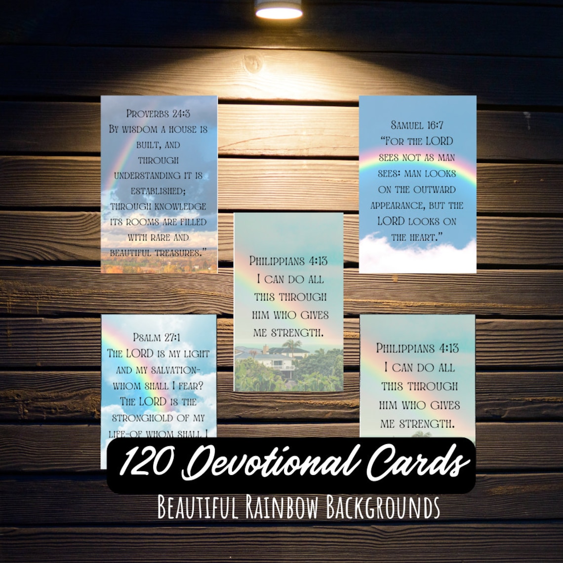 Printable Devotional Cards, Faith Based Gift, Printable Scriptures ...