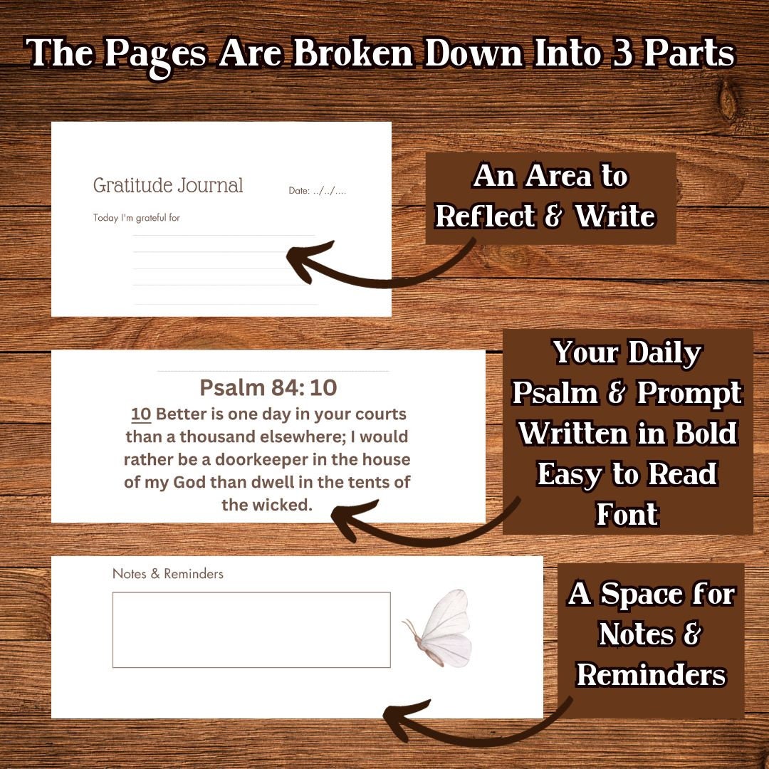 Printable Gratitude Journal, Christian Journal, Gratitude Journal With ...