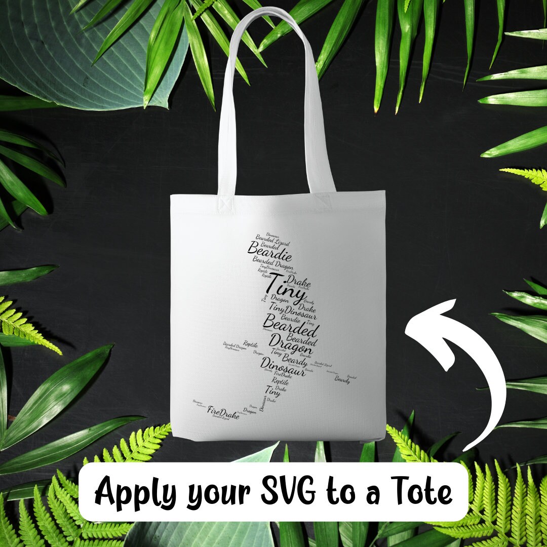 Bearded Dragon SVG Digital Download Beardie Word Collage Image Bearded ...