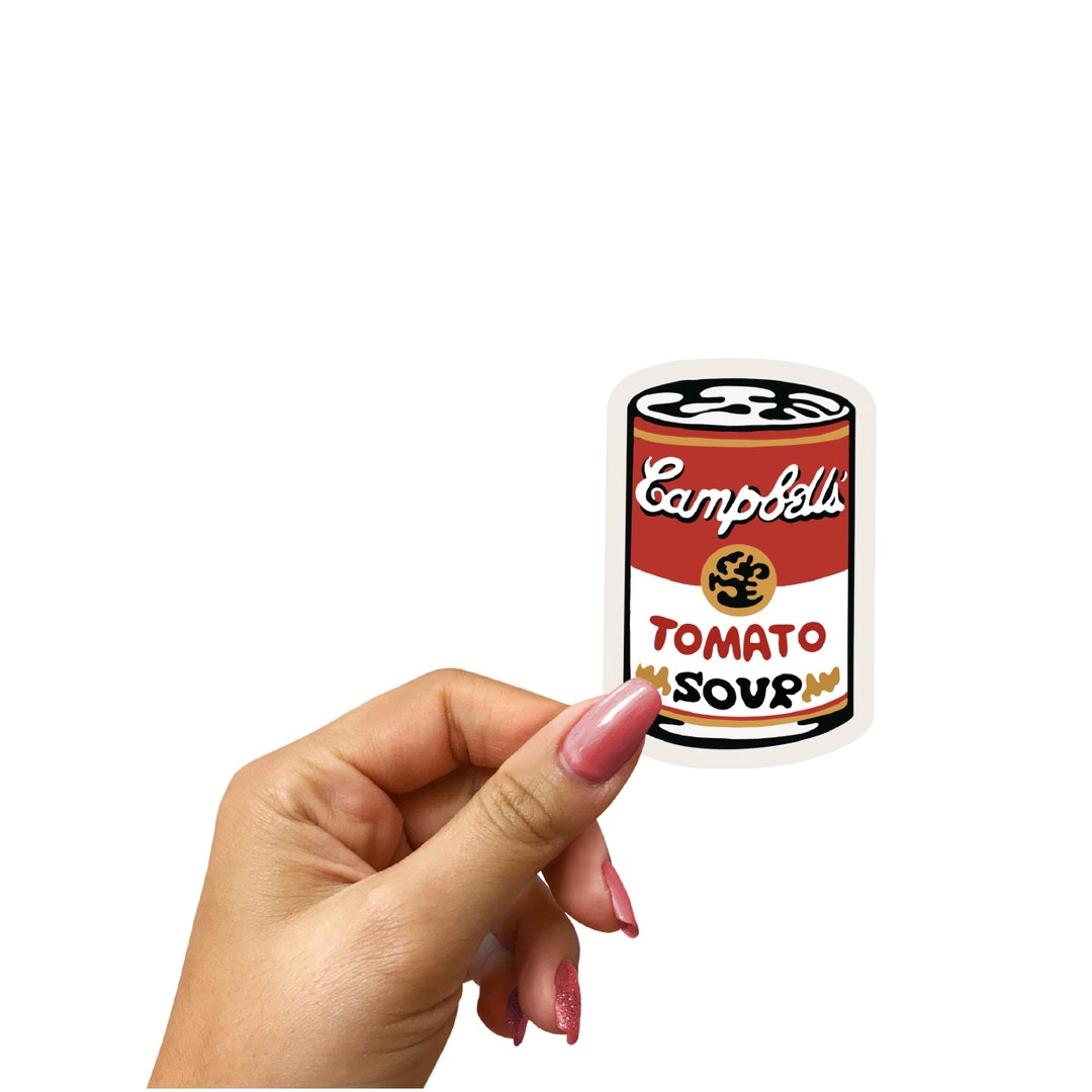 Tomato Soup Can Sticker / 3x2 / Vinyl Decal / Die Cut / Durable ...