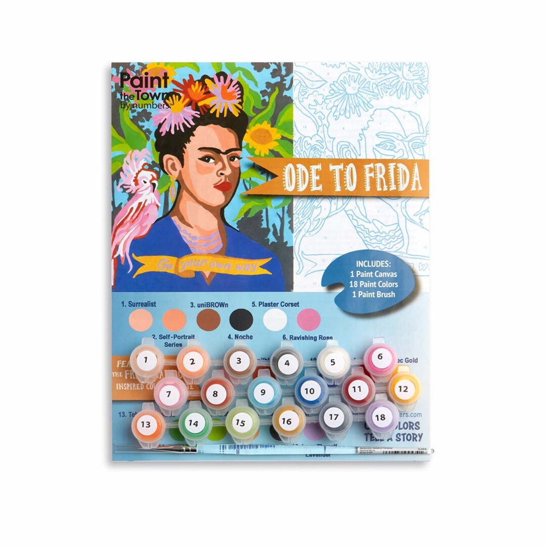 Paint by Number / Frida Kahlo / 8”x10” / Craft Kit / DIY / Vintage ...